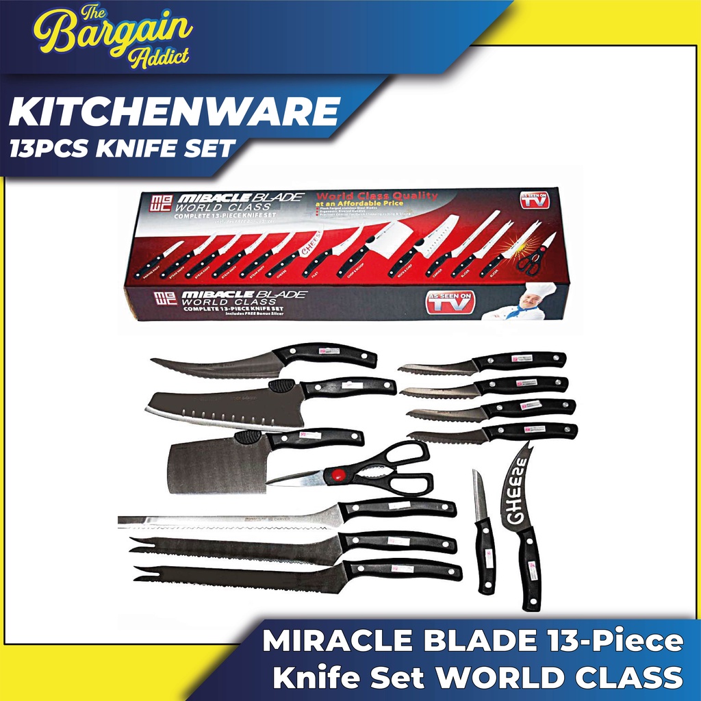 MIRACLE BLADE 13-Piece Knife Set WORLD CLASS | Lazada PH
