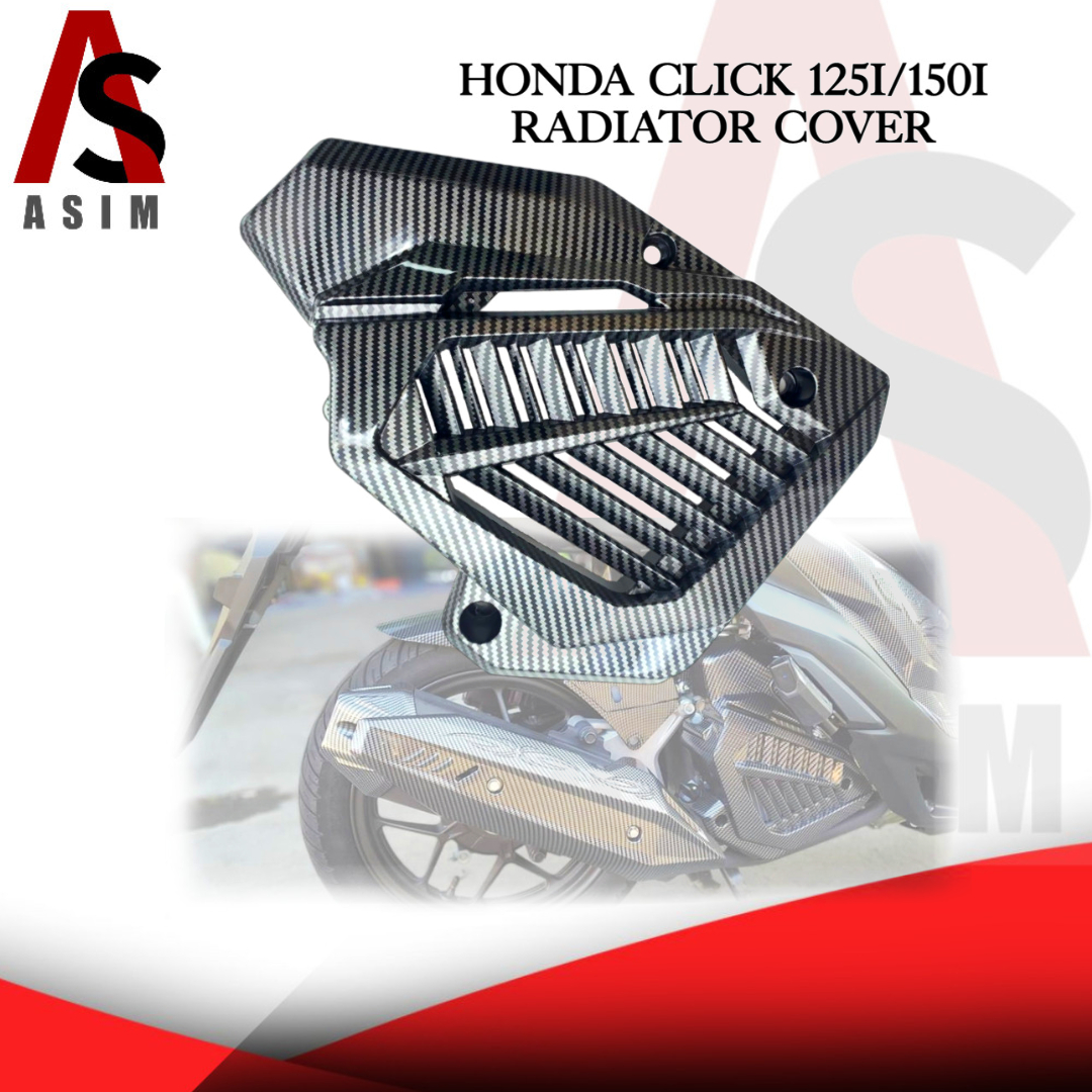 ASIM HONDA RADIATOR COVER CLICK 125i/150i GAME CHANGER RADIATOR COVER ...