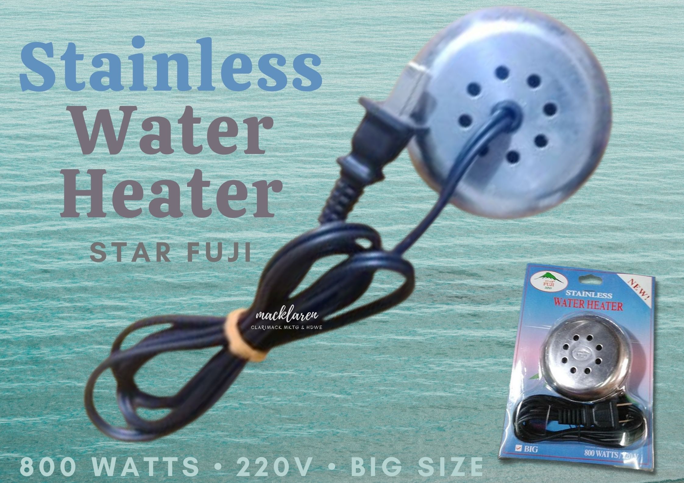 Water Heater Stainless ️ Star Fuji ️ 800 watts ️ 220V ️ Round ️ Big Size ️ Pang siomai siopao ...