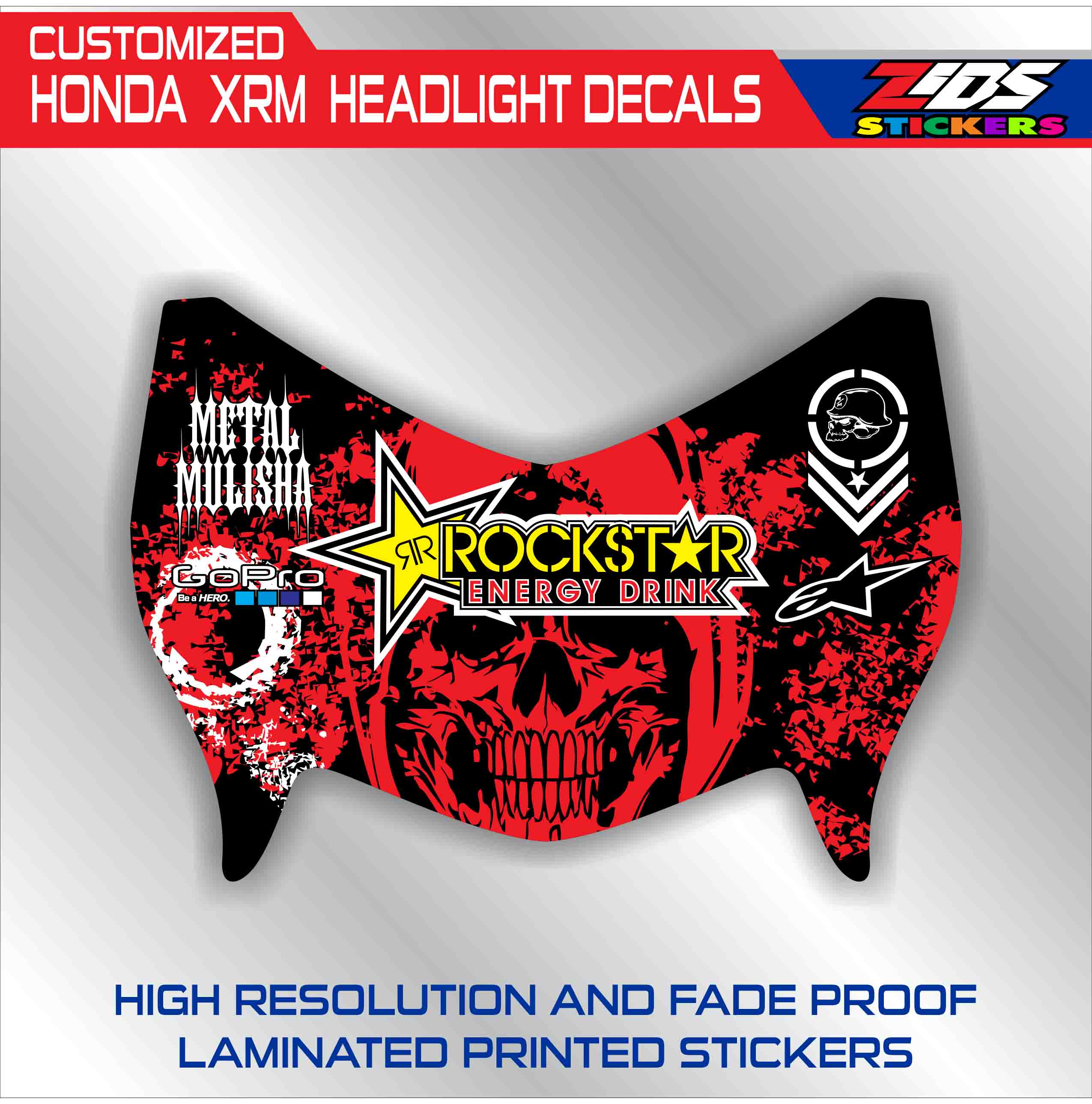 HONDA XRM HEADLIGHT DECALS | Lazada PH