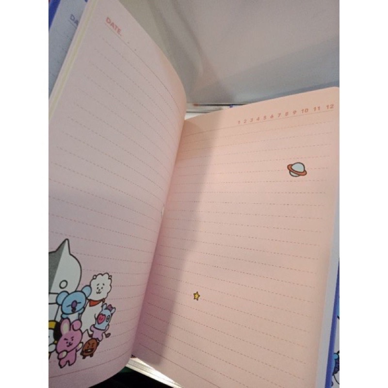 BT21 Hardbound Notebook With Garter | Lazada PH