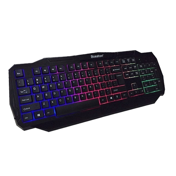 Bosston EK836 Rainbow Lighting Keyboard | Lazada PH