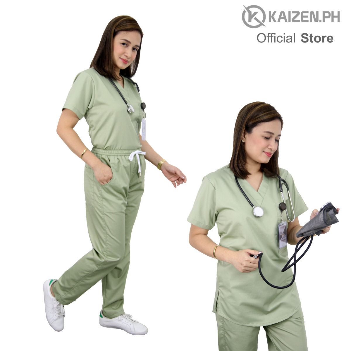 HOT 1st Gen Scrub Suit KSS-19 PLAIN AMBOY CUT SERIES by KAIZEN.PH ...