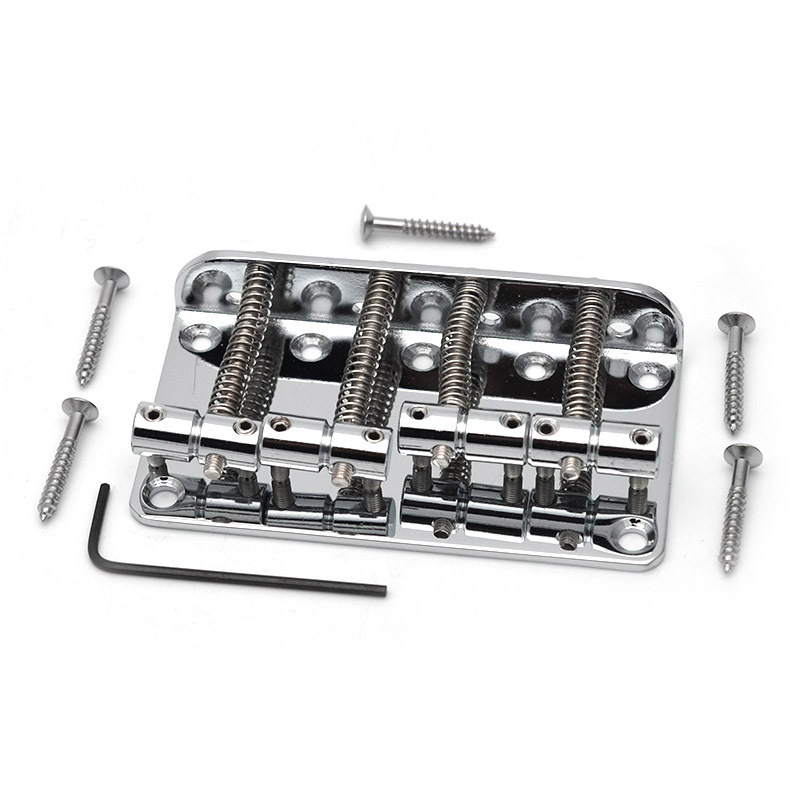 Vintage Style Guitar Bridge 4-String with 4 Screw Guitar Practical Part ...