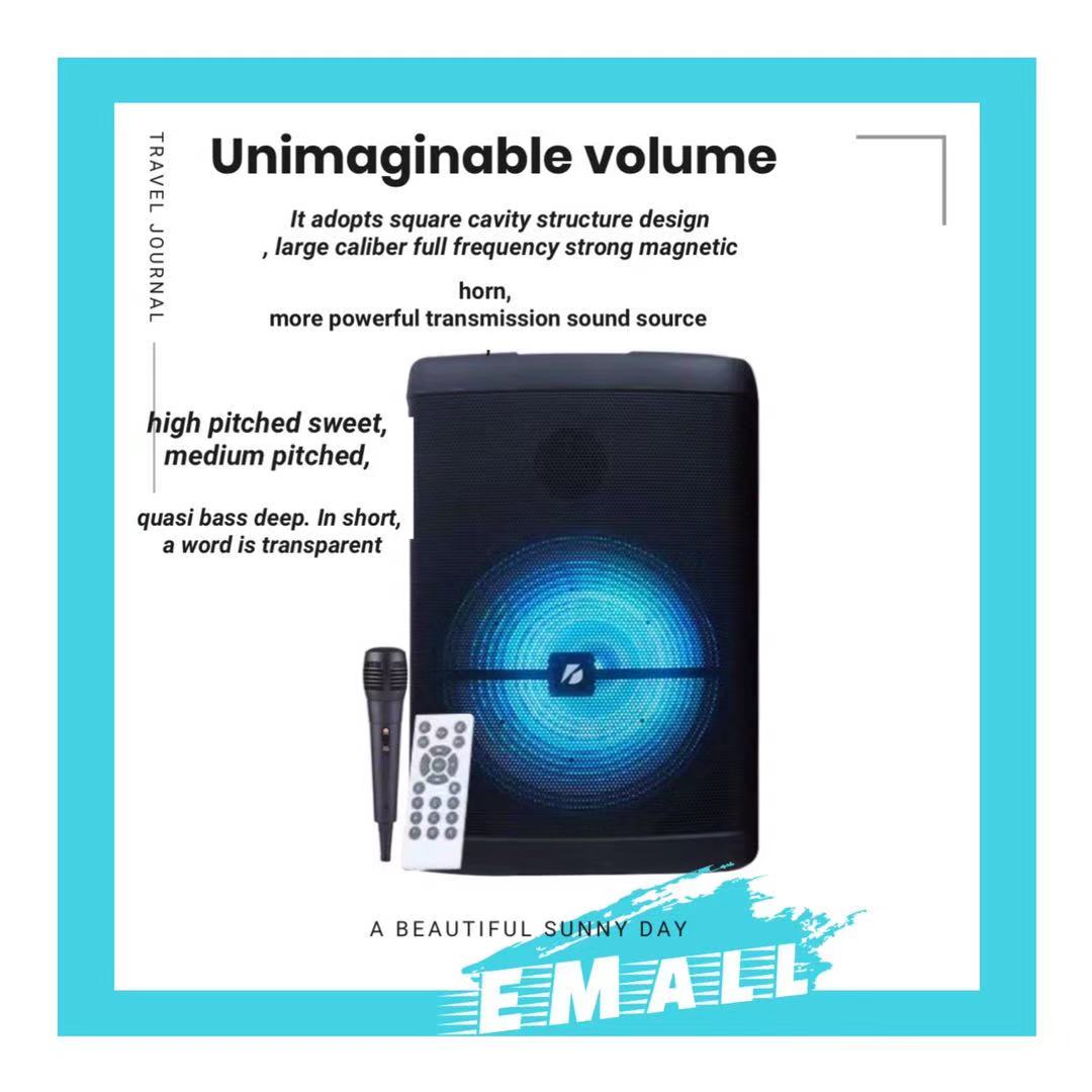 KTS-1281 15 inch portable subwoofer wireless bluetooth speaker with ...