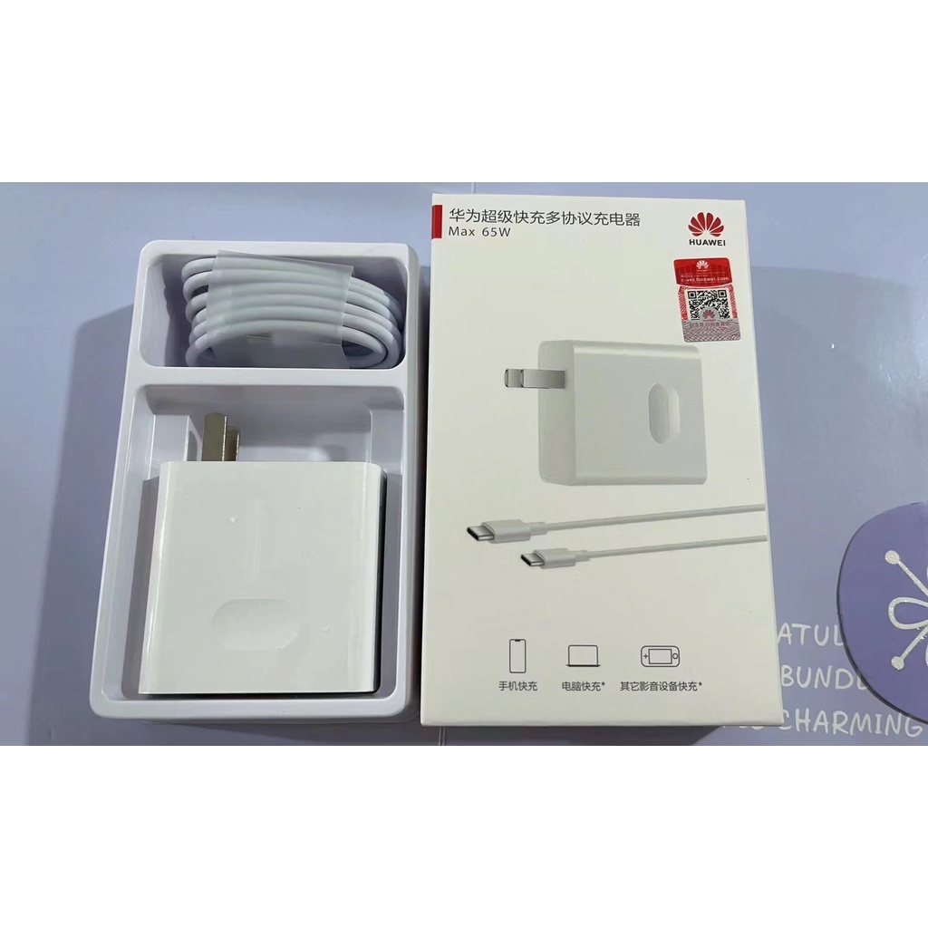 Huawei 65W Charger Mate XS 40 Type-C To Type-C HUAWEI MATEBOOK CHARGER ...