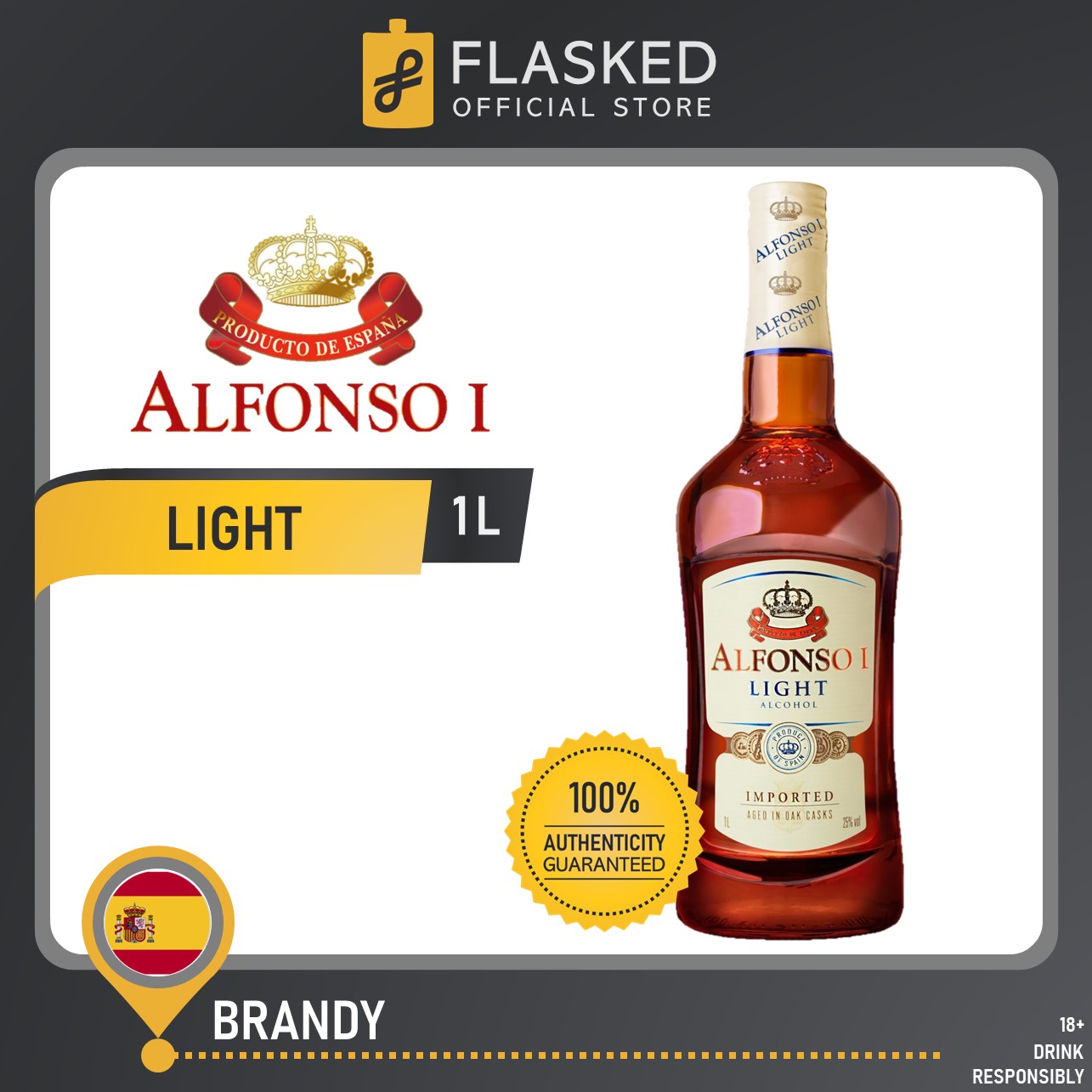 Alfonso I Light Brandy 1L | Lazada PH