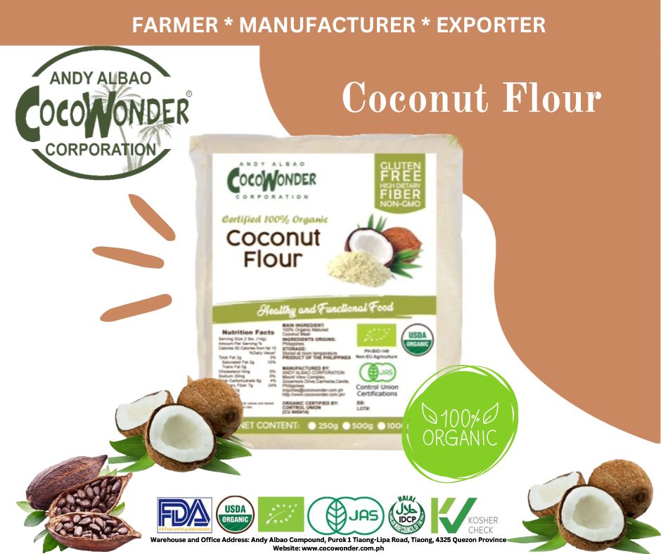 1KG Cocowonder, Coconut Flour US & EU Certified Organic | Lazada PH