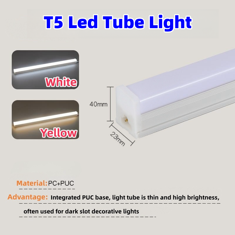 T5 T8 Led Light Tube 8W 12W 18W 24W For Home, Office, Warehouse ...