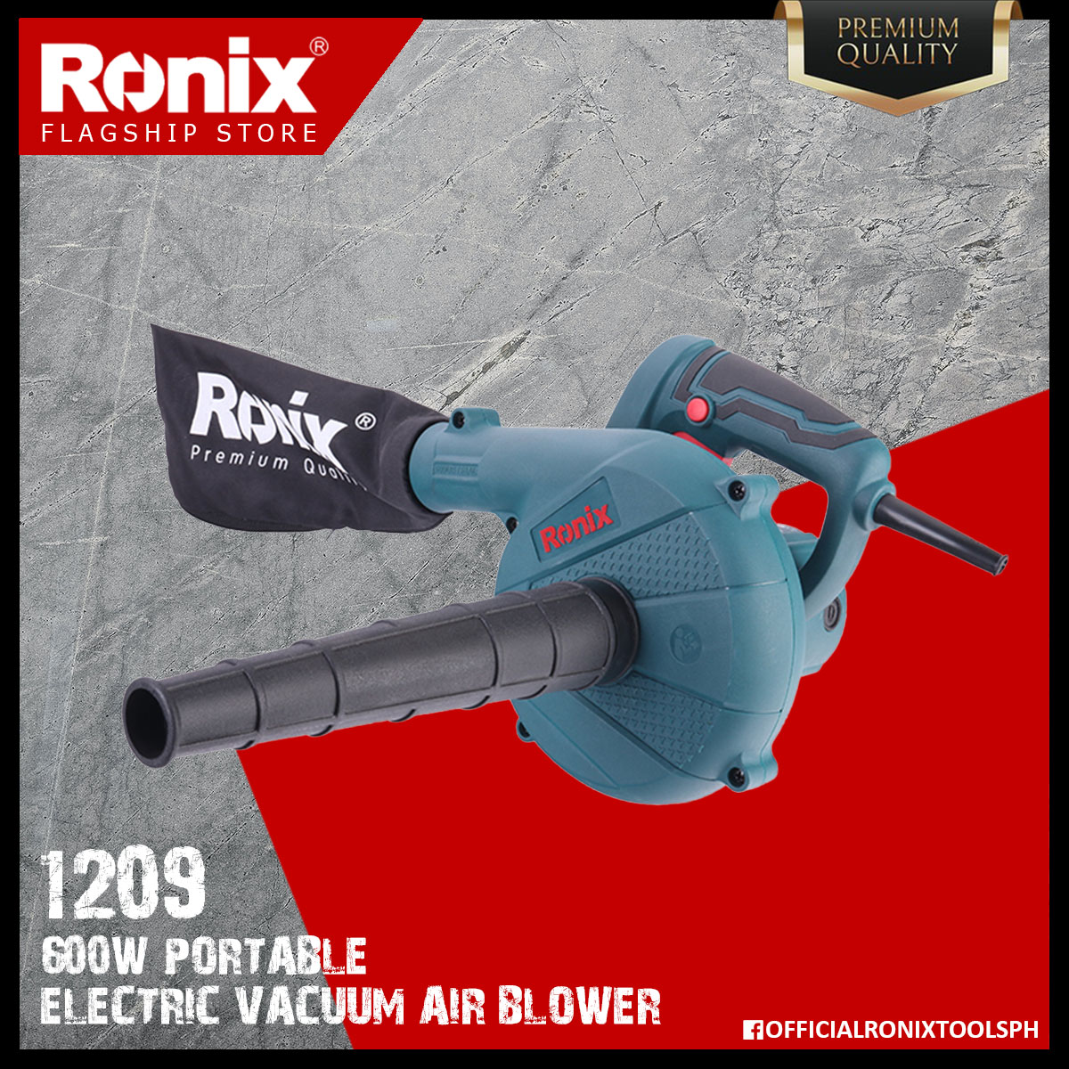Ronix Model 1209 600W Portable Electric Vacuum Air Blower | Lazada PH