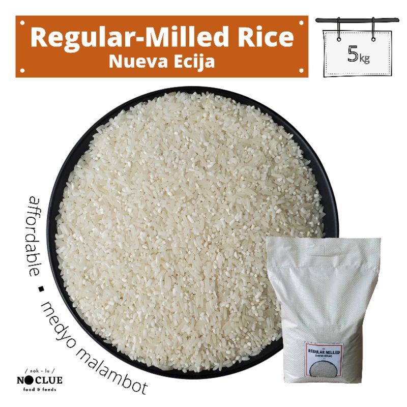 [BIGAS] Regular Milled Rice Nueva Ecija 5kg REPACKED | Lazada PH