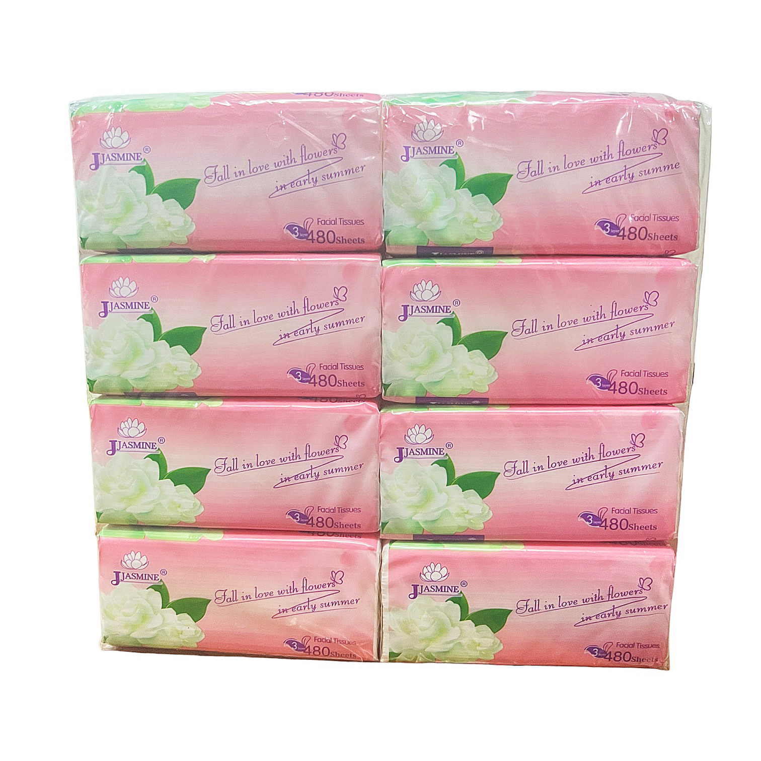 Tissue Jjasmine Tissue (480 sheets x 8 Packs) 0.8kg Organic green tea ...