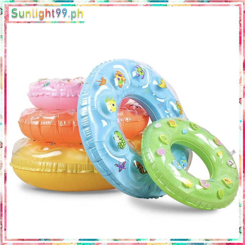 60/70/80/90cm Crystal thick inflatable swimming ring pool,floating tube ...