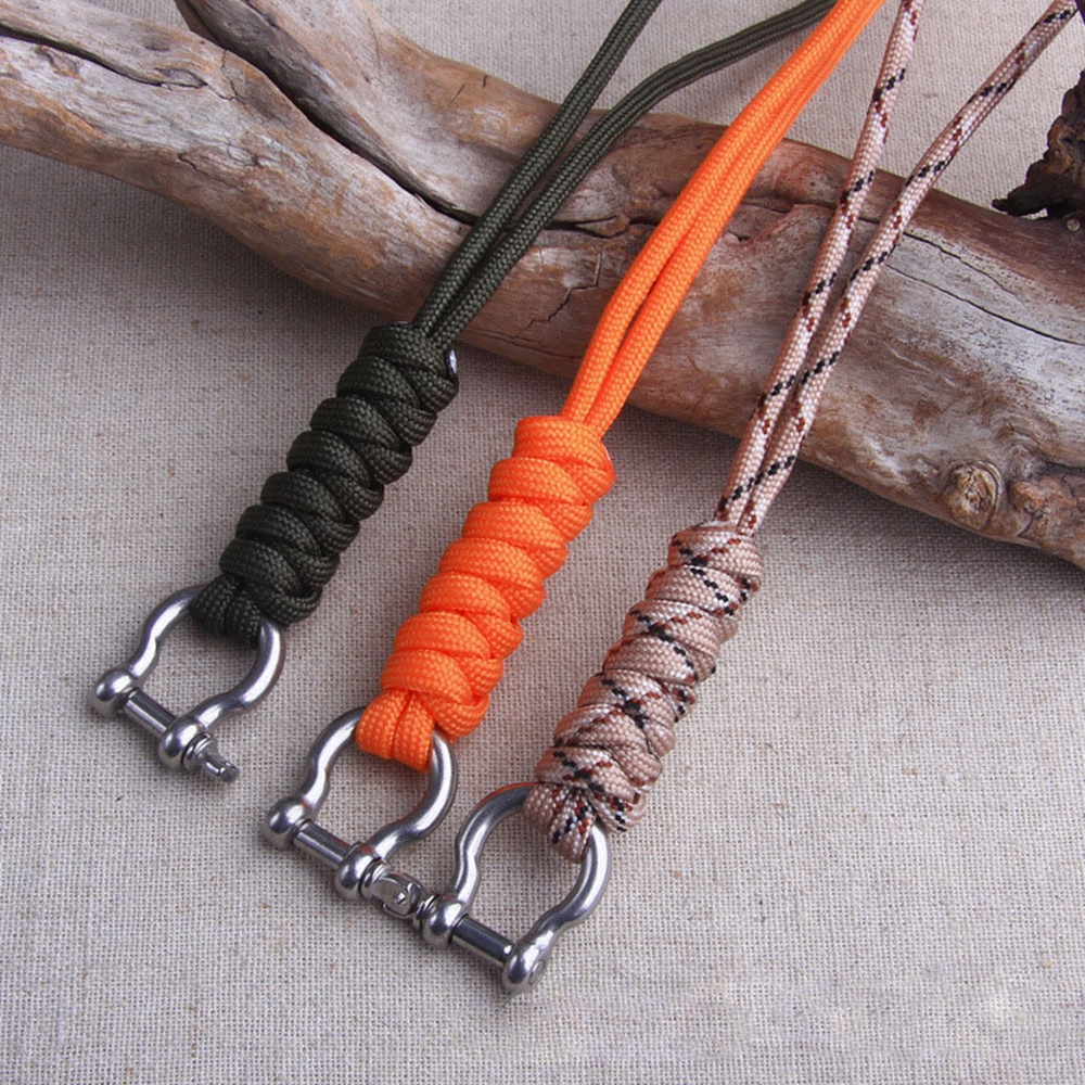 COD1x เชือกร่มกลางแจ้ง กล้อง Anti-lost Lanyard Climb Keychain Tactical ...