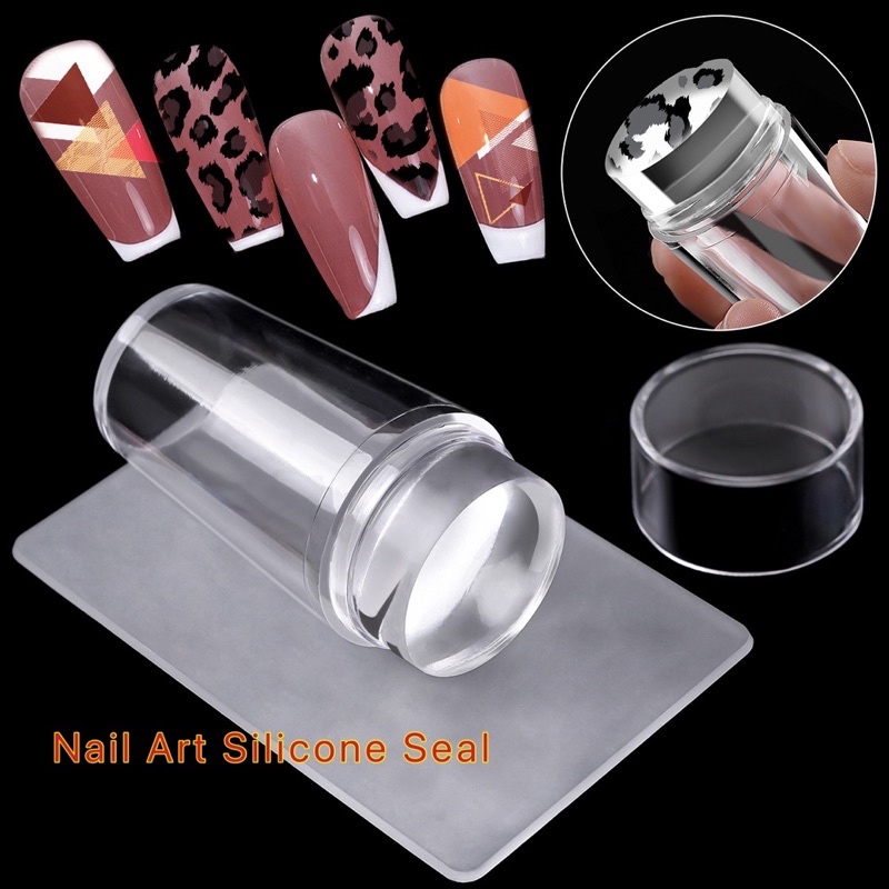 Bonaishi silicone transparent head big spatula nail color turning tool ...
