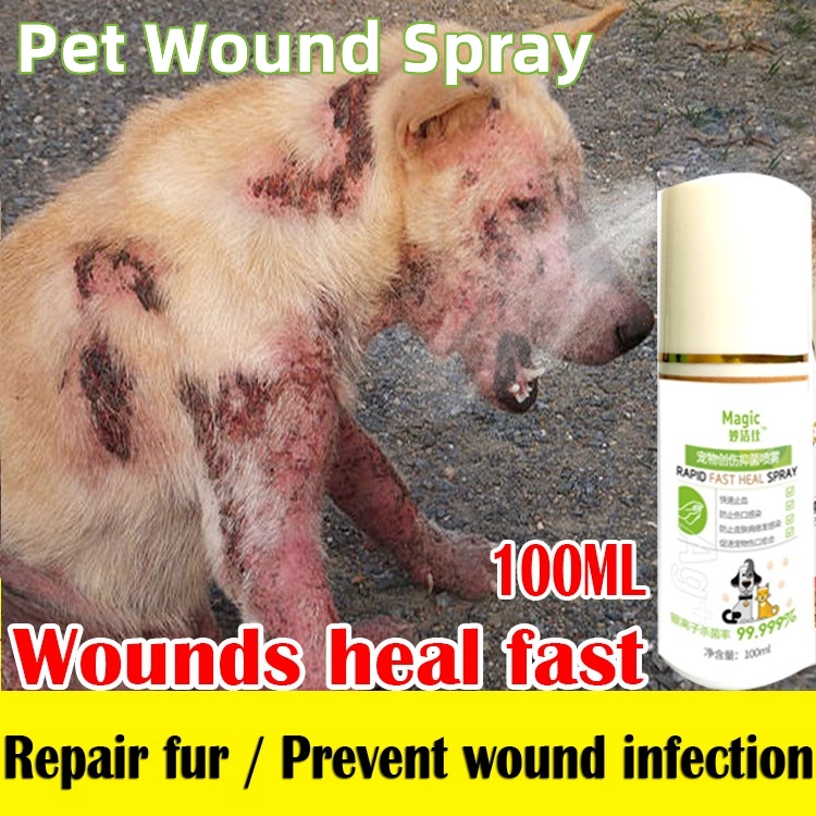 Pet wound spray antifungal and antibacterial wound cream 100ml solve ...