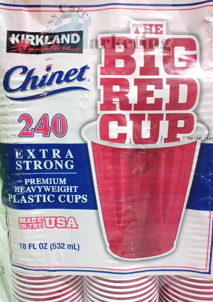 THE BIG RED CUP, EXTRA STRONG PREMIUM HEAVYWEIGHT PLASTIC CUPS | 18 OZ ...