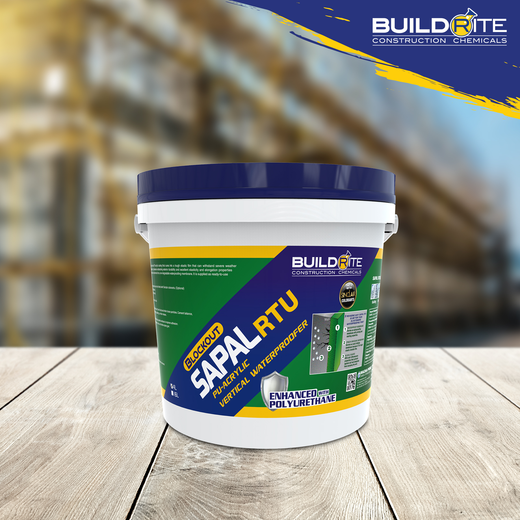 BUILDRITE BLOCKOUT SAPAL RTU Elastic Acrylic Coating GALLON | Lazada PH