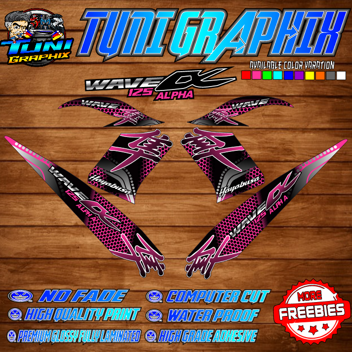 Honda Wave 125 CX Gilas Hayabusa Decals w/ Freebies | Lazada PH