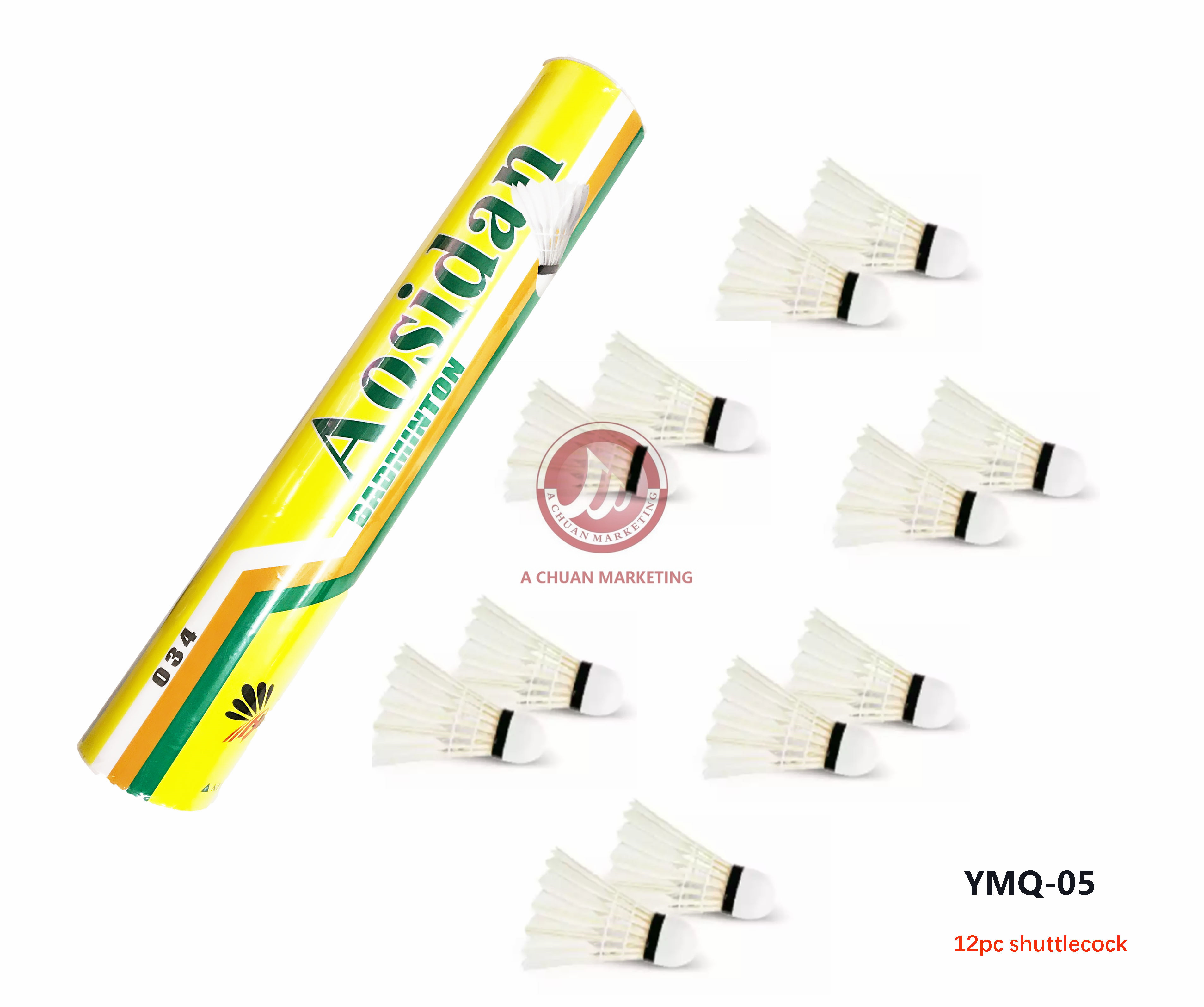 YMQ-05 Badminton Shuttlecocks Sports Fitness Aerodynamics Feather ...