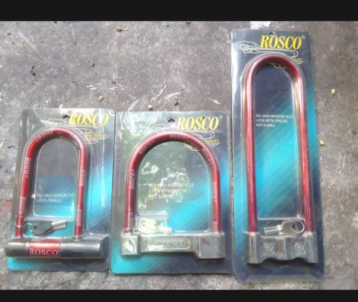 ROSCO MOTORCYCLE LOCK OR BICYCLE LOCK PADLOCK HEAVY DUTY | Lazada PH