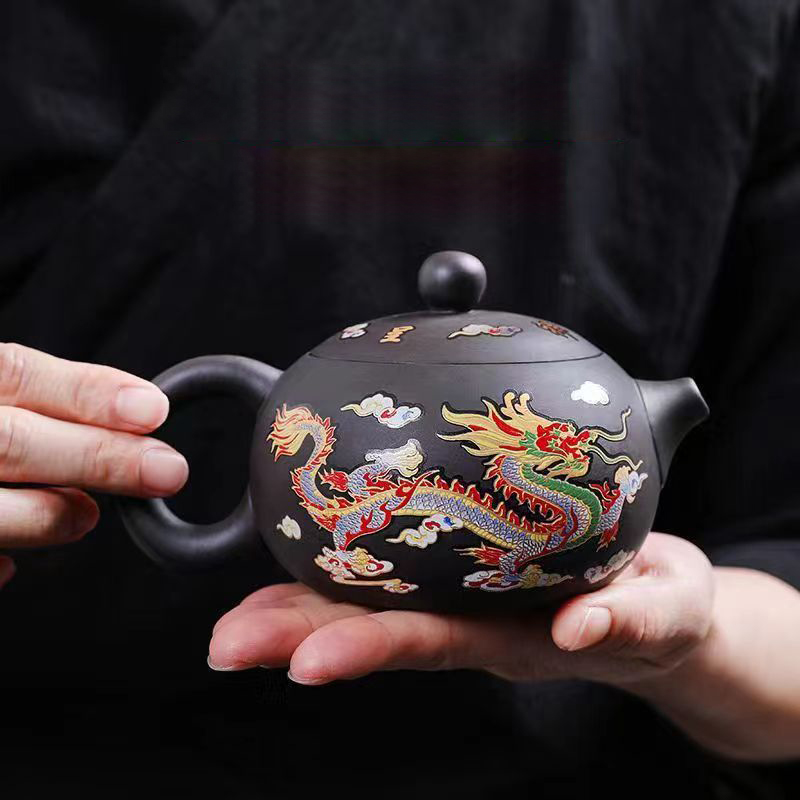 Dragon and Phoenix Purple Sand Pot Discoloration When Exposed To Heat ...