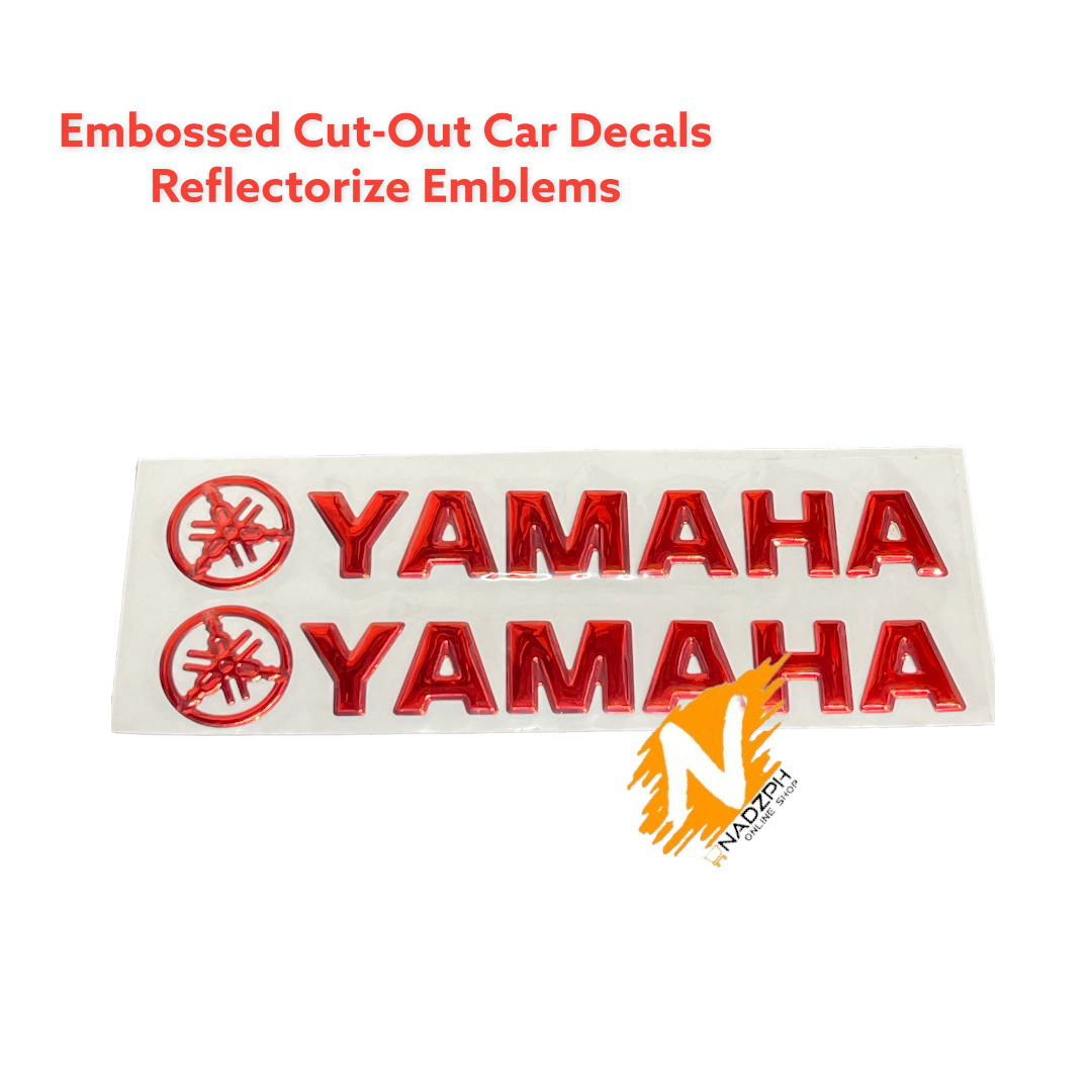 Embossed Car Decals Car Sticker Logo Emblem Embossed Decals | Lazada PH