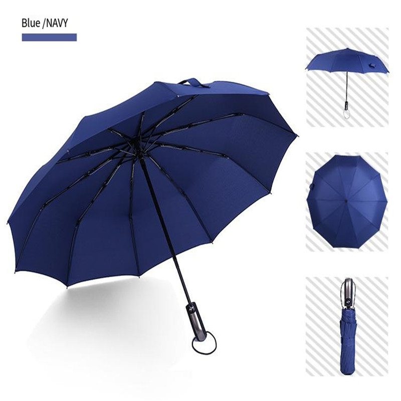24 Ribs Automatic Umbrella Storm Resistant Large Anti Umbrella Sun And ...