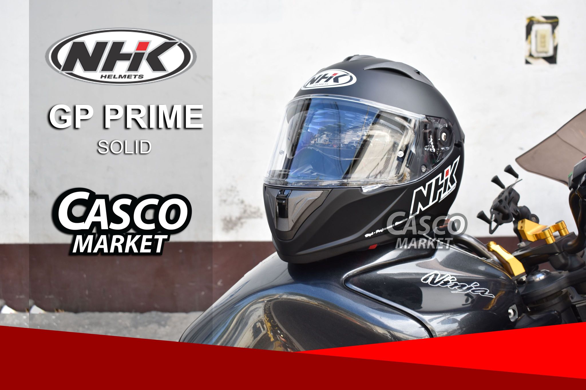 NHK GP PRIME FULL FACE DUAL VISOR HELMET MOTORCYCLE HELMET | Lazada PH