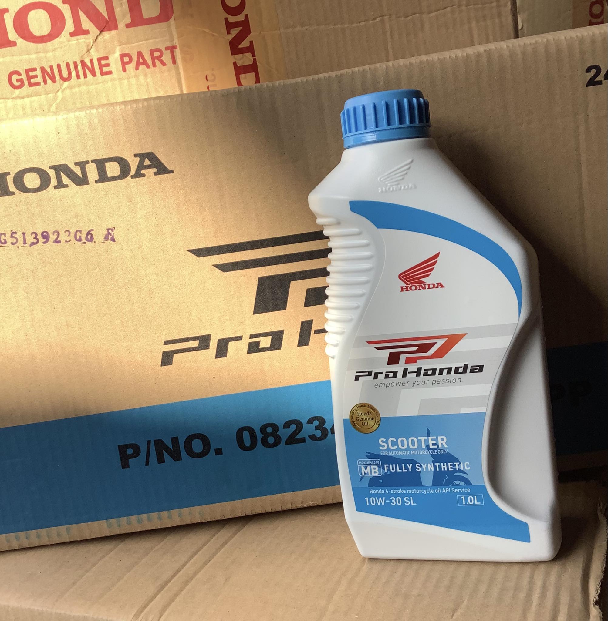 HONDA PRO ENGINE OIL FULLY SYNTHETIC LITER 10w-30SL LITER ORIGINAL ...