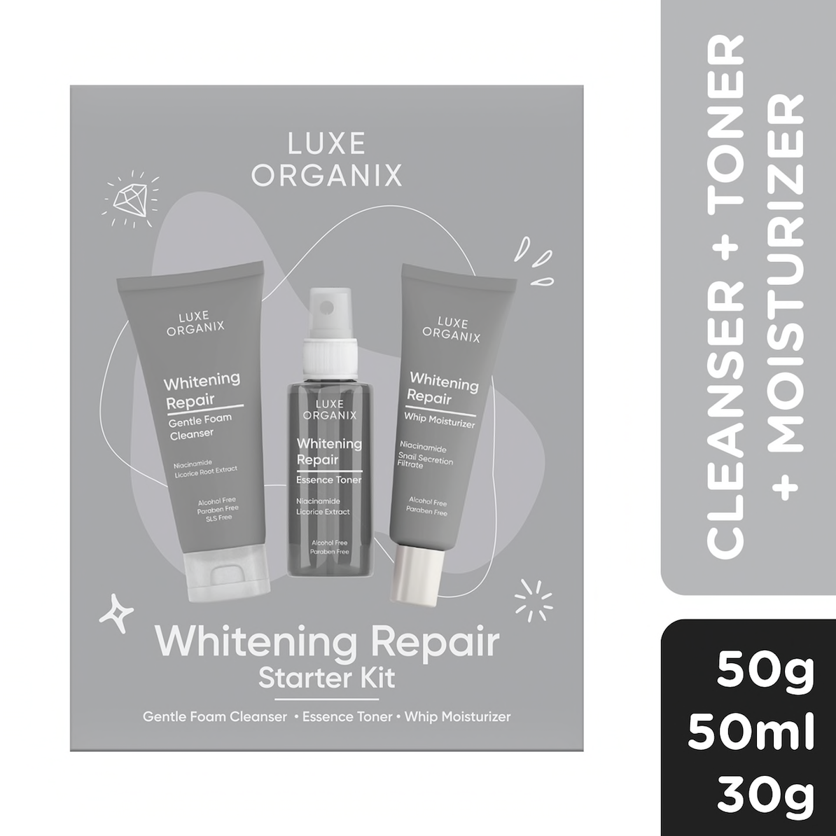 LUXE ORGANIX Whitening Repair Starter Kit | Lazada PH