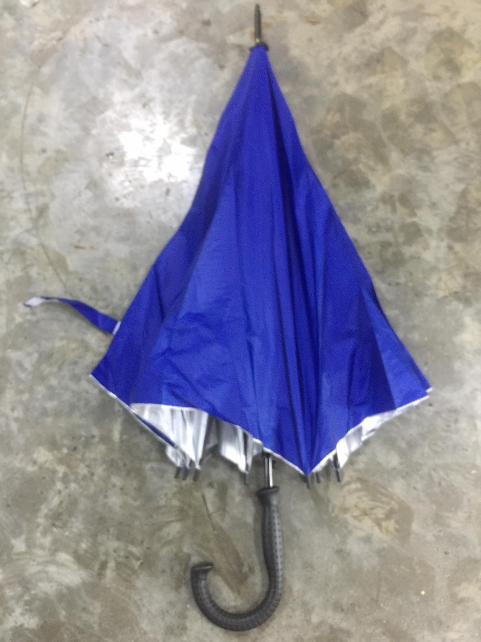 23inch plain with silver backing inside and 8ribs umbrella high quality ...