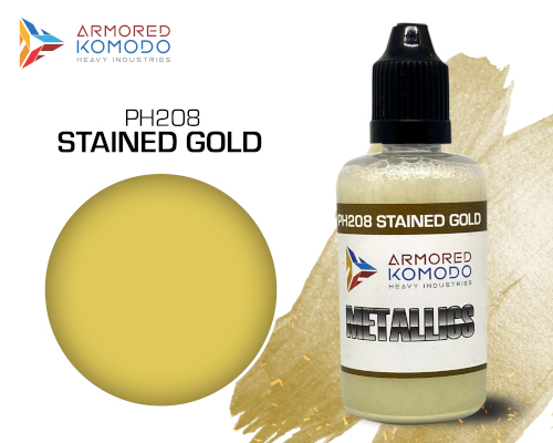 Stained Gold PH208 50ml Armored Komodo Metallic Pearl Airbrush Paint ...