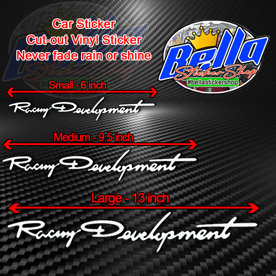 Vinyl Sticker cutout, Never Faded,Quality made, inspired by Racing ...