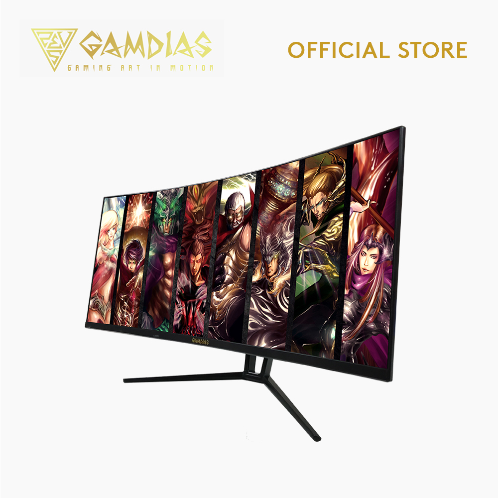 Gamdias Apollo DHD 356C 35" UW-FHD 2560 x 1080 144Hz VA Technology 5ms ...