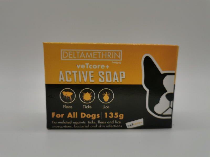 VETCORE ACTIVE DOG SOAP VETCORE+ VETCORE ACTIVE SOAP ( DELTAMETHRIN ...