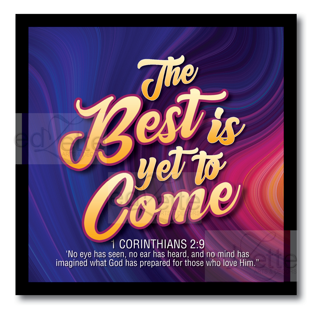 BIBLE VERSE WALL DECOR (9x9 w/ FRAME) Inspirational quotes | Positive ...