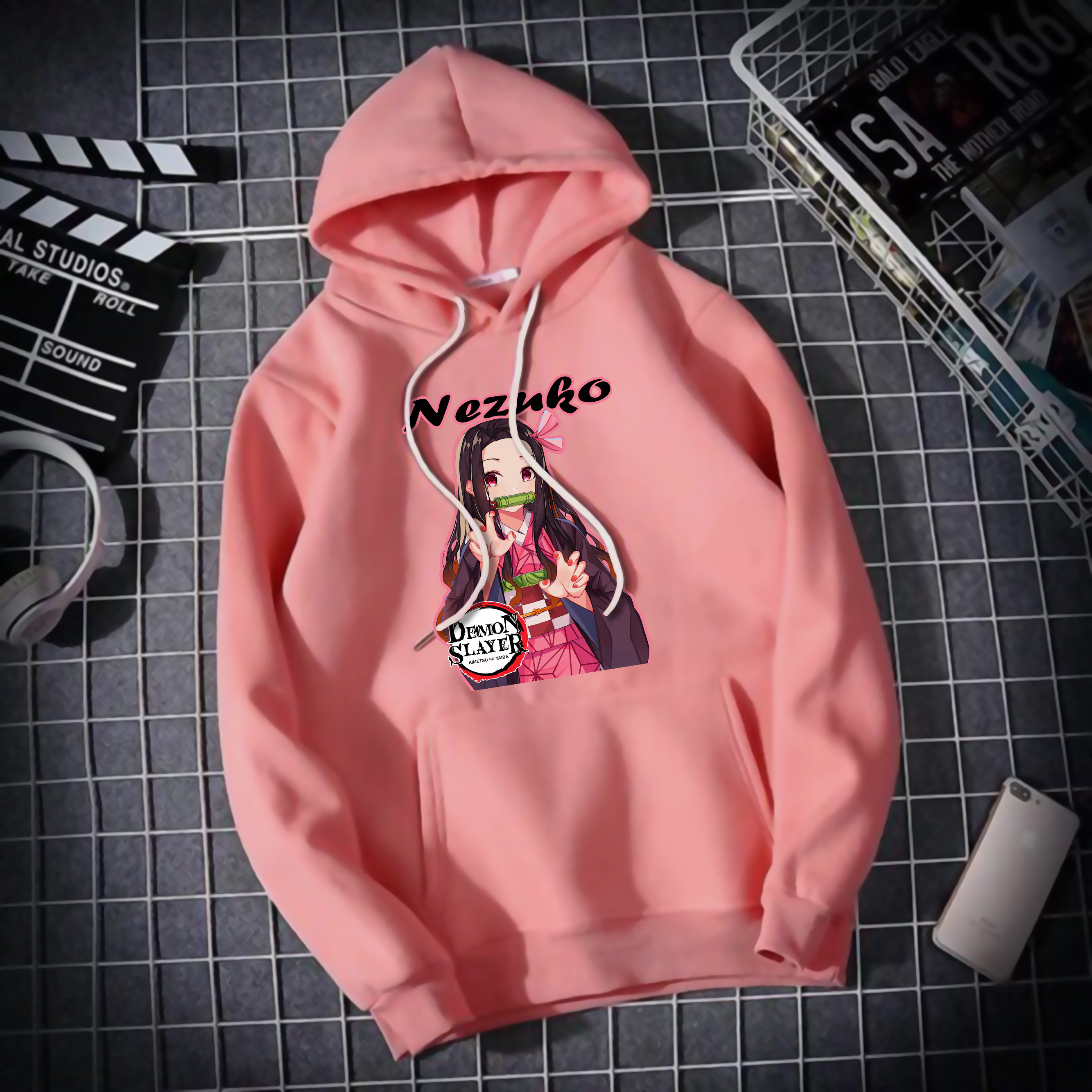 nezuko jacket cute with hoodie, demon slayer | Lazada PH