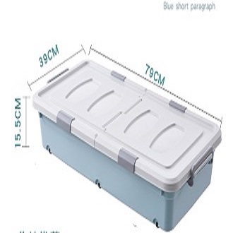 Large Capacity Rolling Plastic Under Bed Storage Bin With Wheels ...