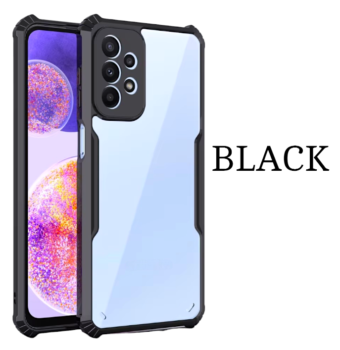 Clear Tough Hybrid, Transparent Black Bumper Border Case for Infinix hot 30 play hot 9 play ...