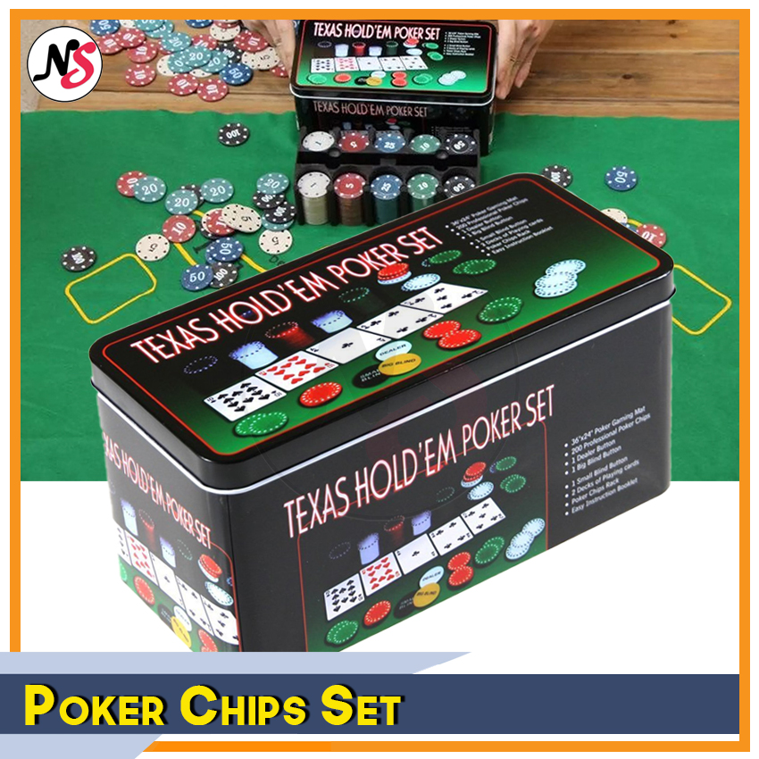 Texas Holdem Poker Set with 200 Poker Chips Poker Game | Lazada PH