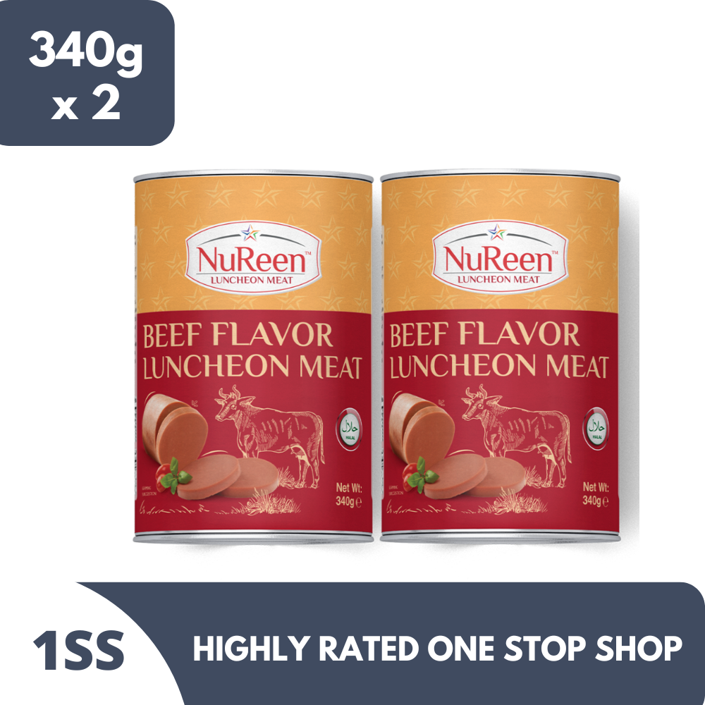 NuReen Luncheon Meat with Beef Flavor 340g x 2 | Lazada PH