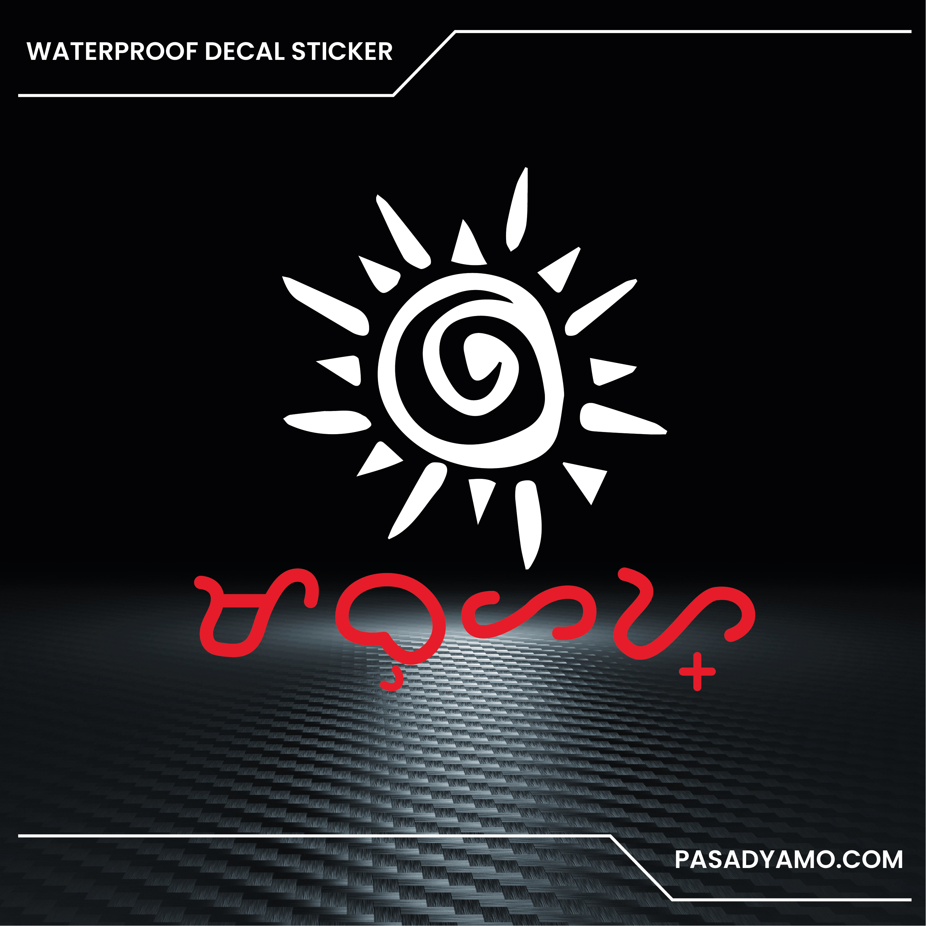 Baybayin Mabuhay Pinoy Pride Decal Sticker for Cars Motorcycles Laptops ...