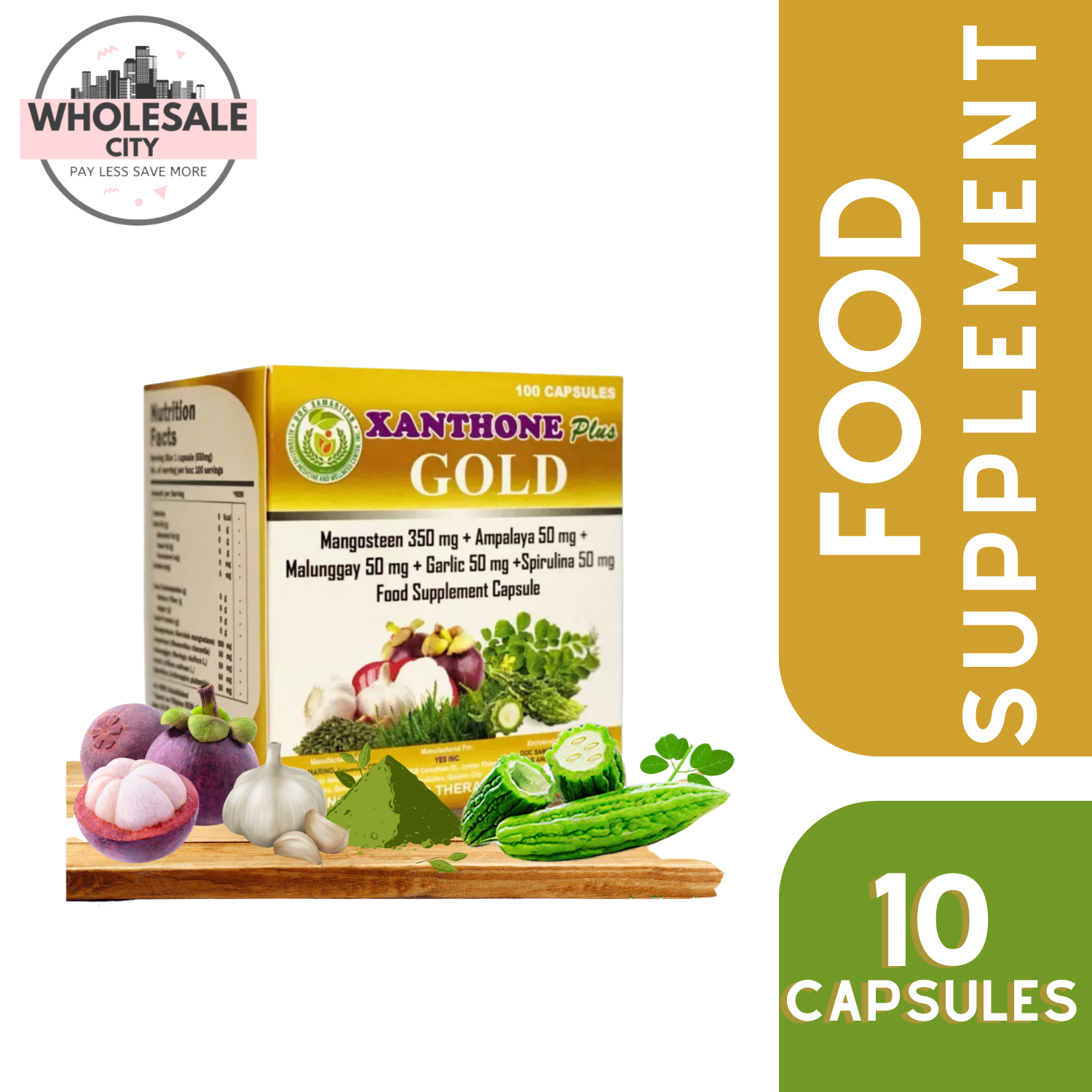 10 Capsules XANTHONE Plus GOLD | DOC SAMARITAN | 10 Capsules | Lazada PH