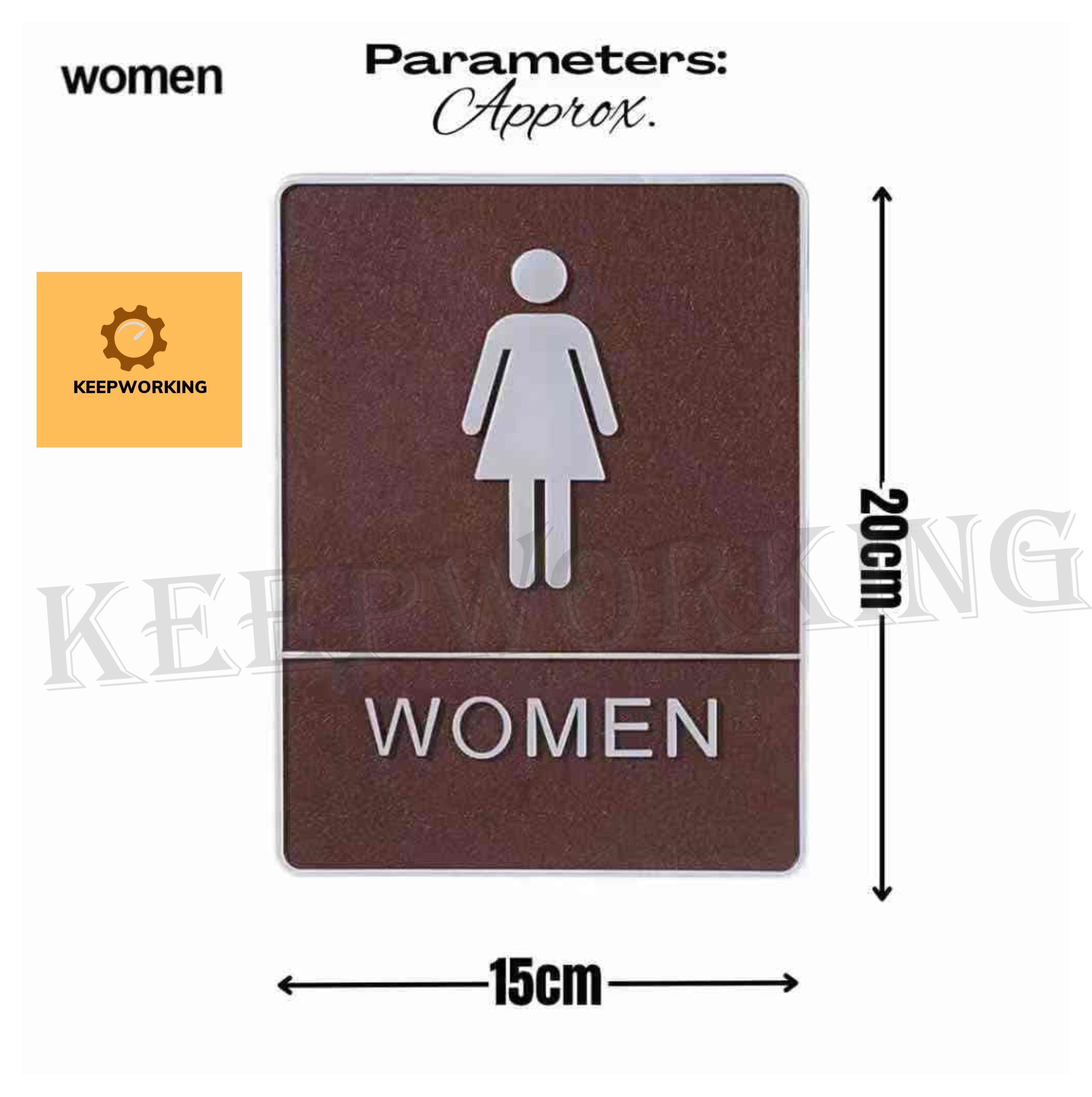 KEEPWORKING Toilet Signs Restroom Signage Creative Man&Woman Toilet ...