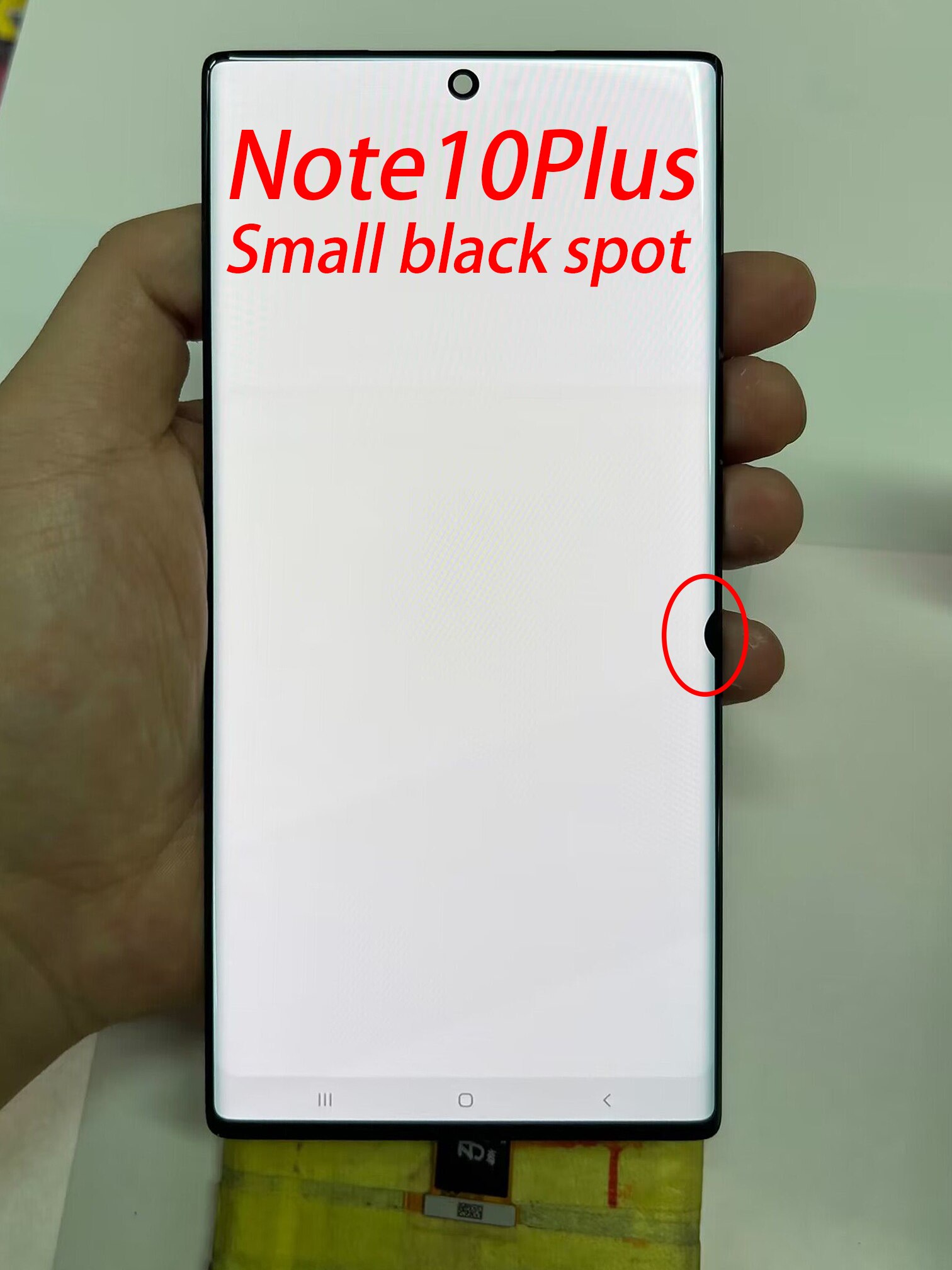 Black Spot Point Defect Screen For Samsung Galaxy Note 10 Plus Display ...