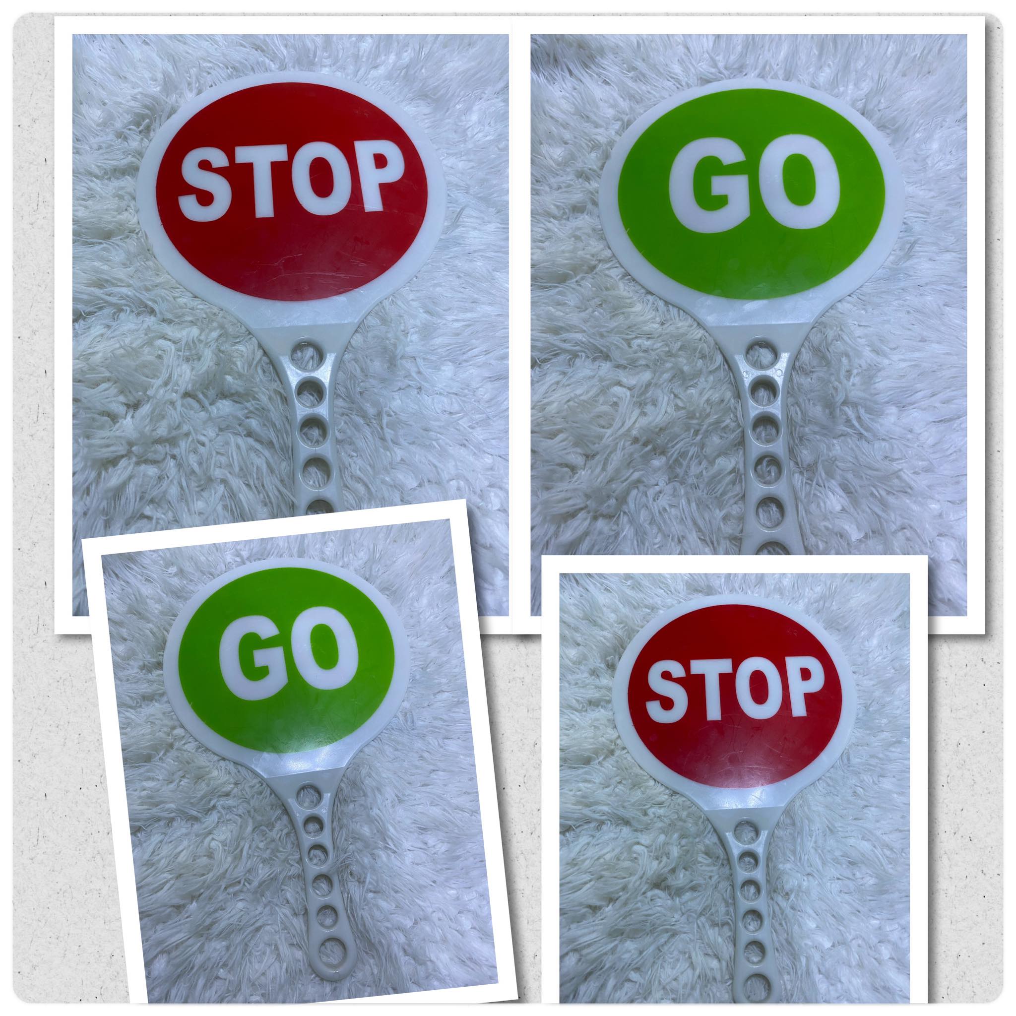 Stop and go signage traffic sign | Lazada PH