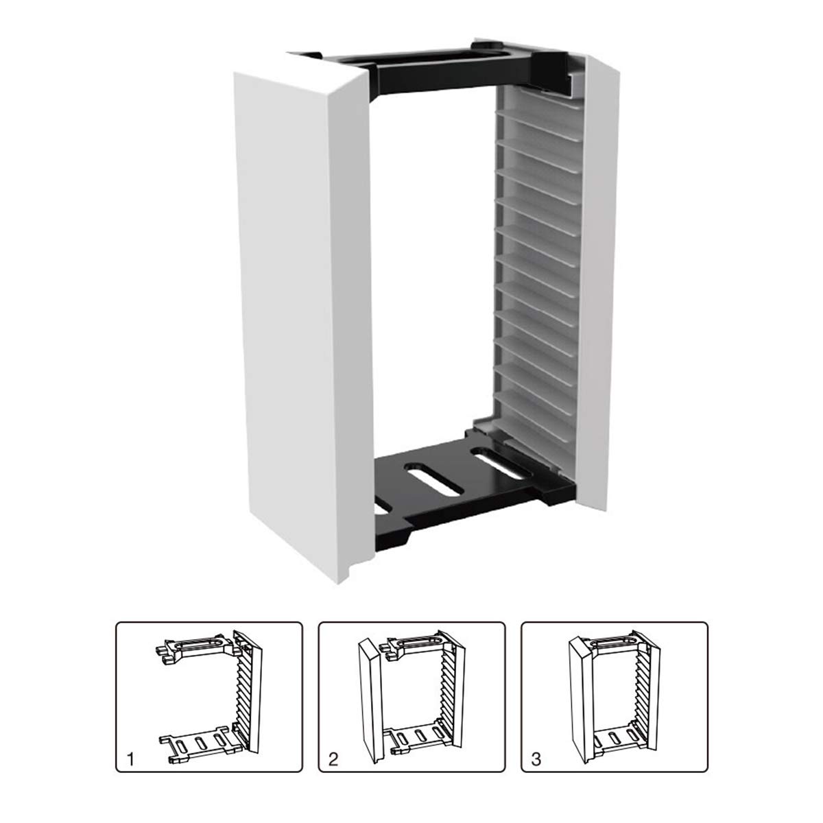 DOBE 12 Slot Game Disc Storage Rack for Xbox One, PS4, PS5, Nintendo ...
