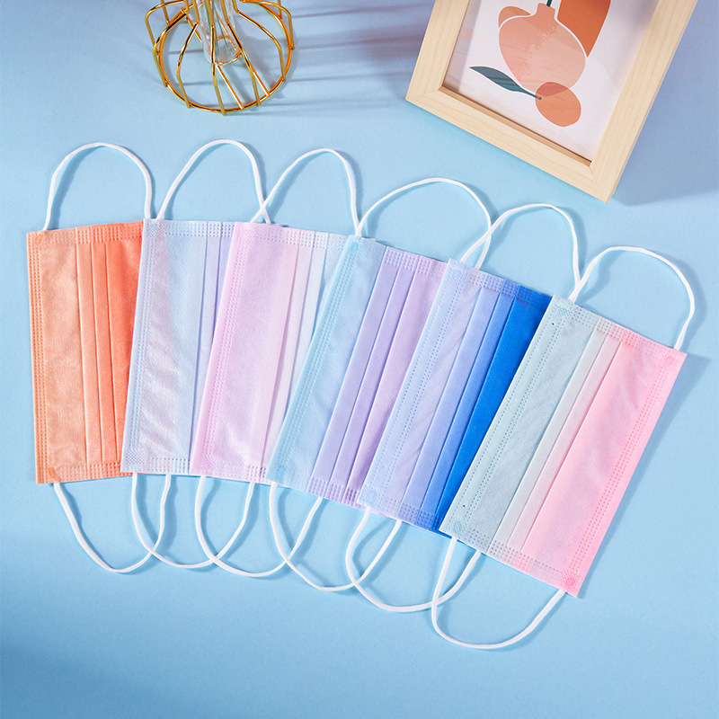 Rainbow Face Mask Ins Style Colorful Gradient Color Facial Masks ...