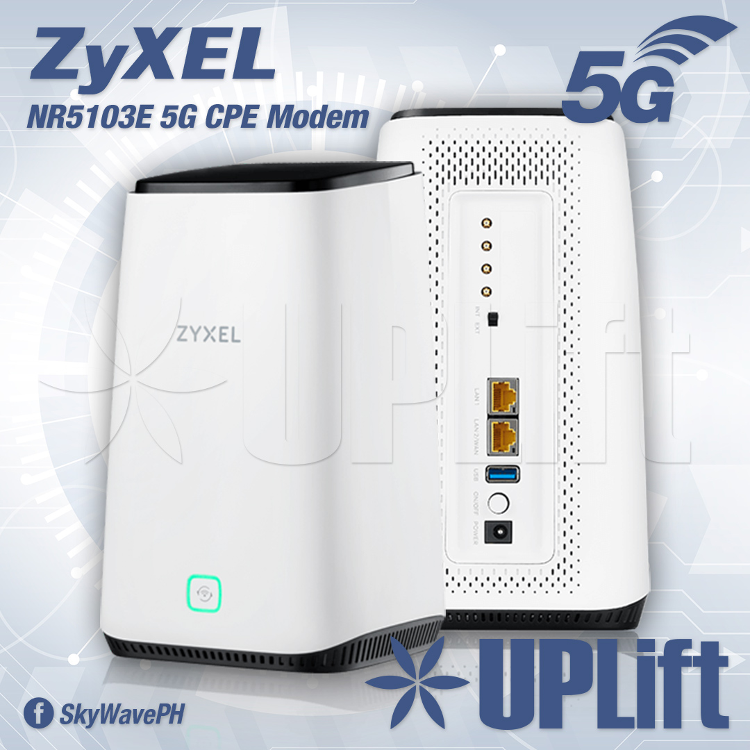 UPLift Zyxel NR5103E SIM-Based 5G CPE Wifi Modem with Antenna Ports ...
